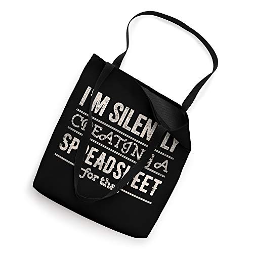 Funny Spreadsheet Accounting Gifts Actuary Statistician Tote Bag