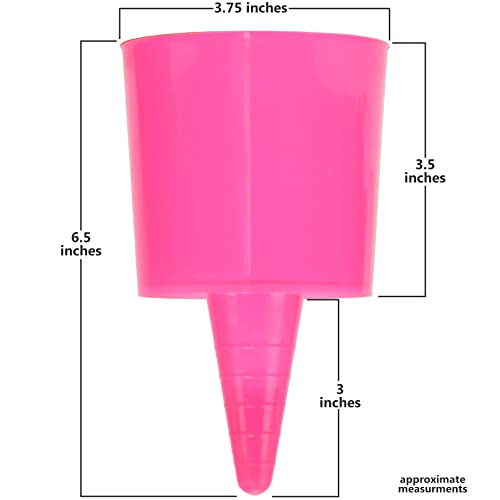 Iconikal Beach Sand Coaster Cup and Beverage Holder Set, Pink, 4-Pack