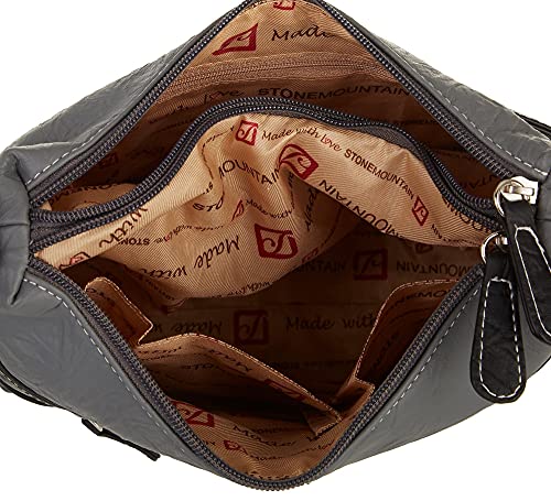 Stone Mountain Hobo Handbag One Size Grey