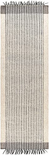 Hauteloom Barraute Hallway, Kitchen Runner Rug - Cottage - Black, Gray, Beige - 2'6" x 8'