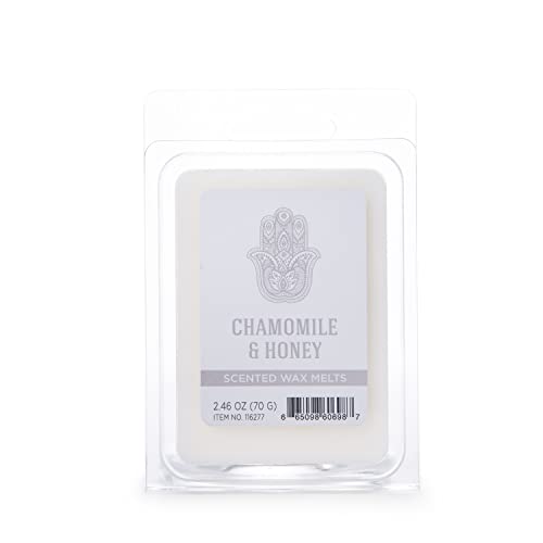 Colonial Candle Chamomile & Honey Scented Wax Melt, Wellness Collection, Soy-Based White Wax Blend, 6 Cube