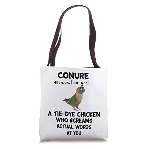 Funny Definition My Green Cheek Conure Parrot Lovers Gift Tote Bag
