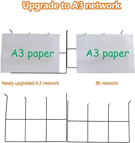 CENAP Art Drying Rack, Mobile Drying Rack for Artwork with Wire Rack, Mobile Classroom, Art Studio, Drying and Printing Rack (Size : 50-Layer)