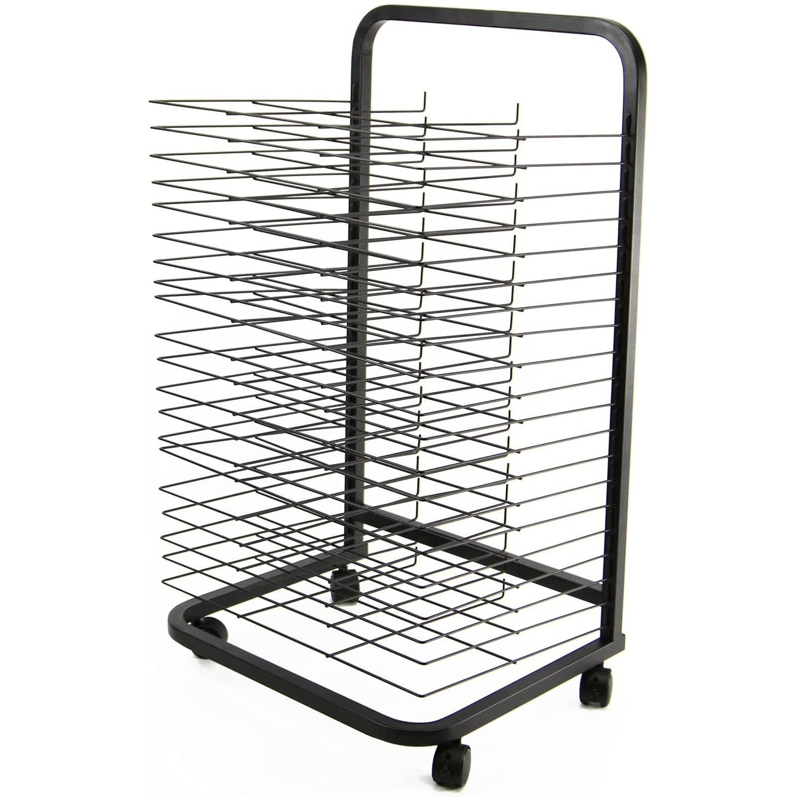 YSCMX Art Drying Rack, Mobile Drying Rack with Wire Shelves for Works of Art, Mobile Classrooms, Art Studio, Educational Product Drying Rack, Drying Easel, Drying& Print Racks (Size : 25-Layer)