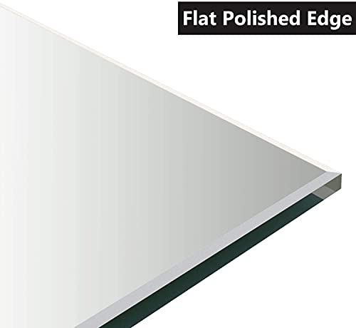 haa (48''x32'') Wall Mounted Frameless Activity Mirrors for Home Gym Large Full Body Use Tempered Glass with Safety Backing (1)