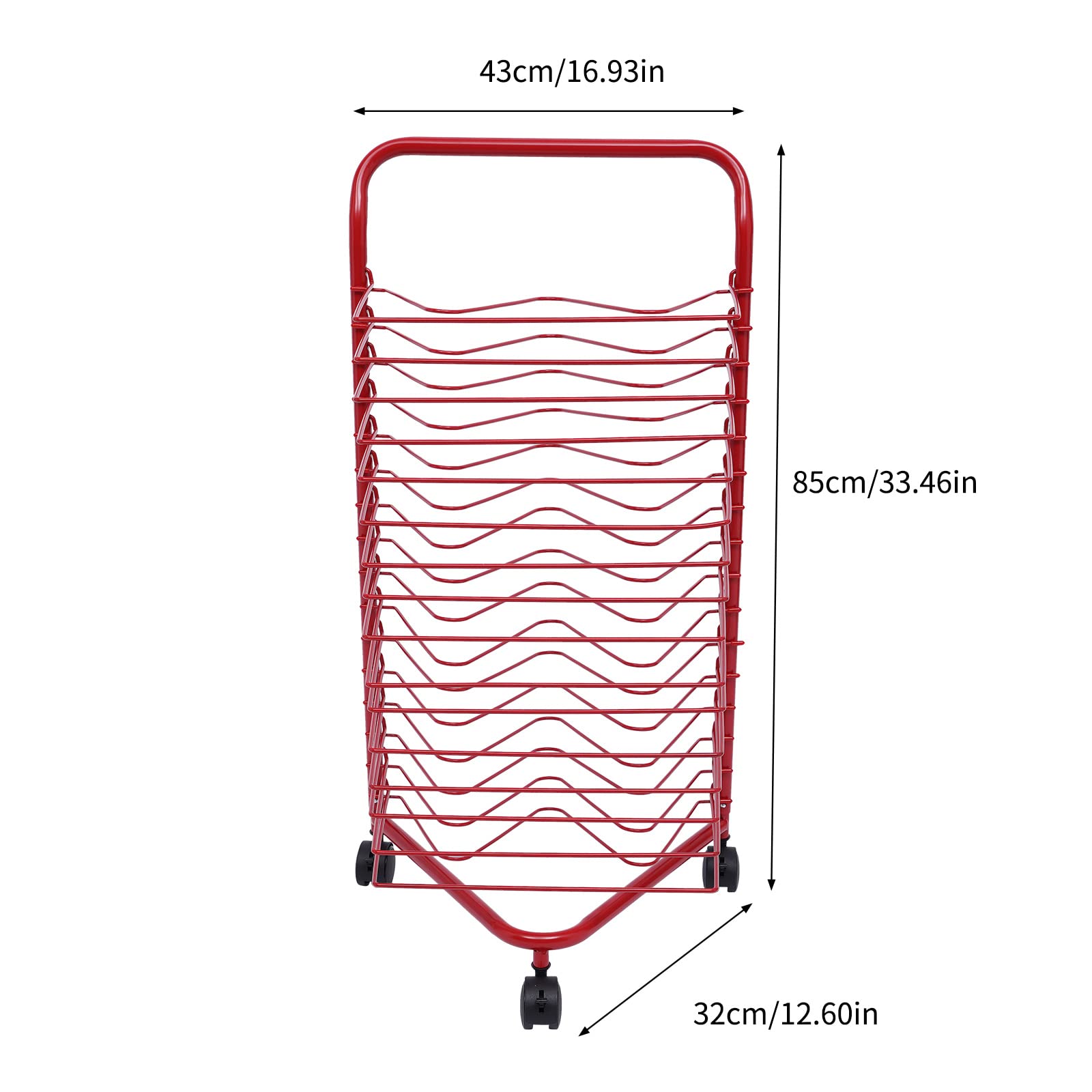 Mobile Art Drying Rack,16 Shelves,Ideal for School/Art Clubs,Height 33 inches,Art Drying Rack for Classroom Paint Drying Rack Art Artwork Storage Display Rack Art Drying Rack with Wheels for Crafts