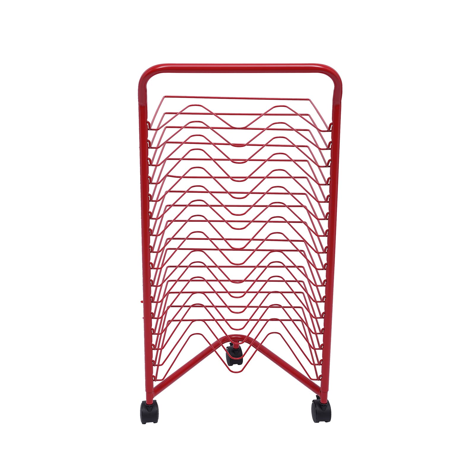 Mobile Art Drying Rack,16 Shelves,Ideal for School/Art Clubs,Height 33 inches,Art Drying Rack for Classroom Paint Drying Rack Art Artwork Storage Display Rack Art Drying Rack with Wheels for Crafts
