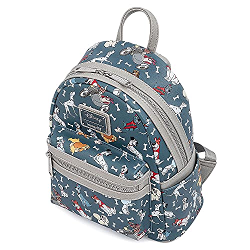 Loungefly Disney Dogs Mini-Backpack Handbag All Over Print Lady Tramp Dalmatians