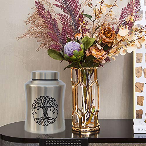 Cremation Urn for Ashes for Adults up to 160lbs Tree of Life Funeral Burial Urns Satin Bag for Human Ashes