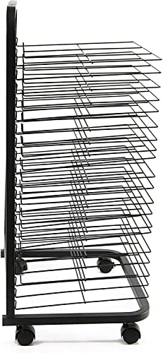CENAP Art Drying Rack, Mobile Classroom Drying Rack with Wire Rack for Art Studio and Home use, Drying and Printing Rack (Size : 35-Layer)