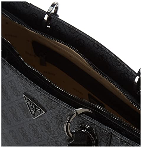 GUESS womens Noelle Small Elite Tote, Coal, One Size US
