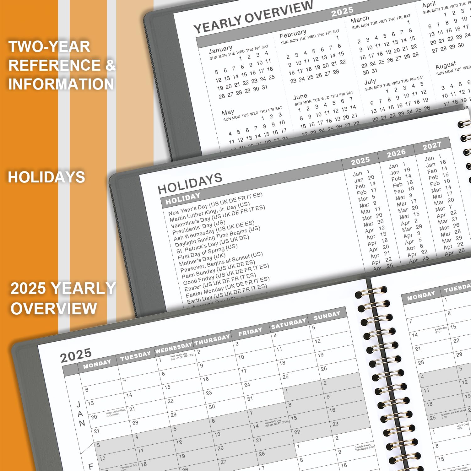 2023 Weekly Appointment Book - Daily Hourly Planner 2023, January 2023- December 2023, 8.4" x 10.6", 15-Minute Interval, Flexible Soft Cover, Twin-Wire Binding, Perfect for Your Life