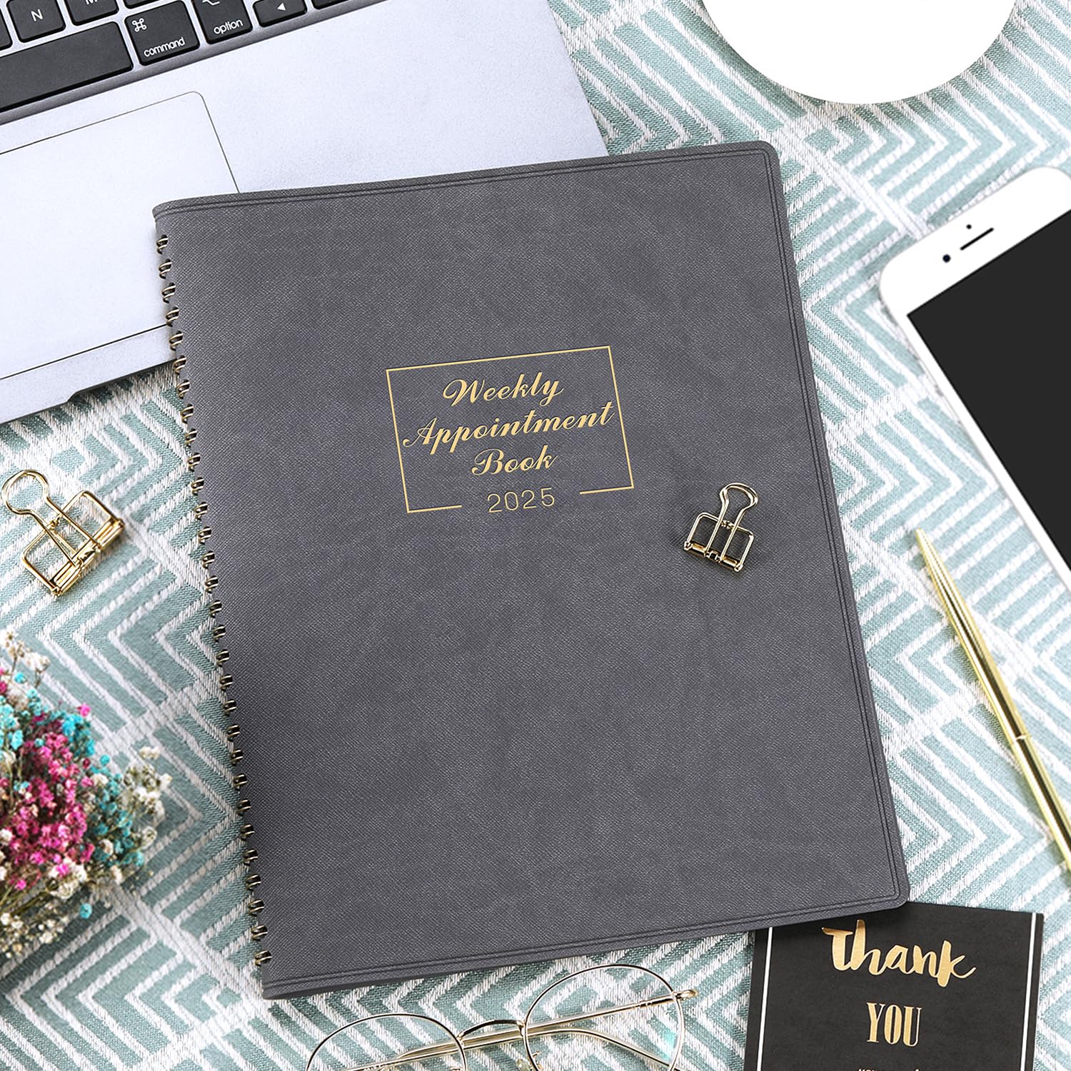 2023 Weekly Appointment Book - Daily Hourly Planner 2023, January 2023- December 2023, 8.4" x 10.6", 15-Minute Interval, Flexible Soft Cover, Twin-Wire Binding, Perfect for Your Life