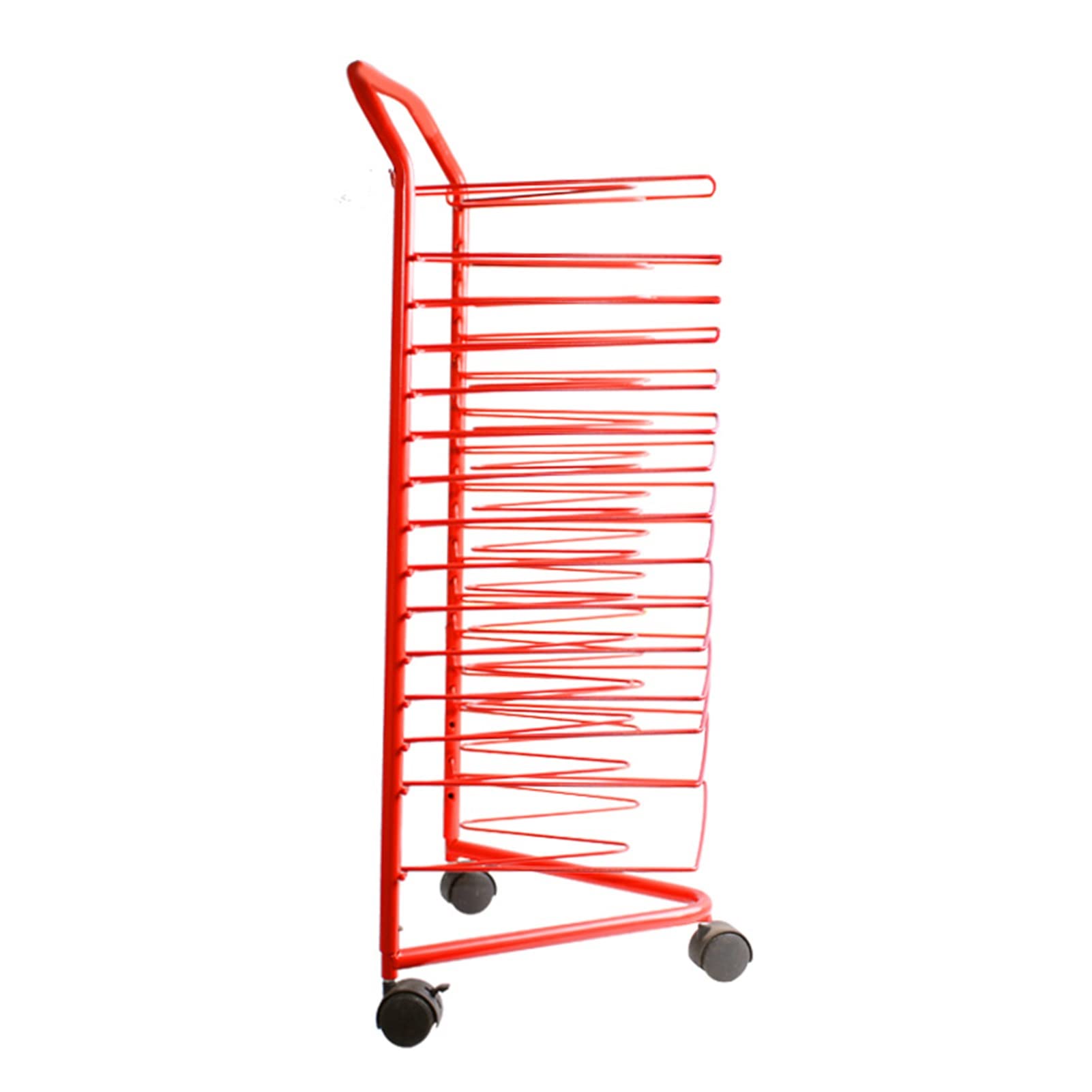 ApttEk Drying Racks,Art Drying Rack, 16-Shelf Mobile Drying Rack with 16 Wire Shelves for Mobile Classrooms Art Studios and Home Use, Drying & Print Racks