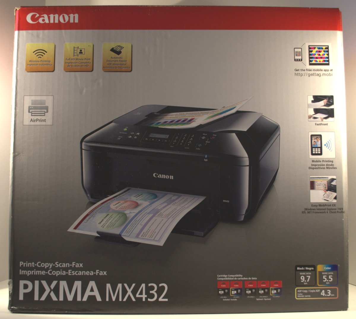 Canon Office Products PIXMA MX432 Wireless Color Photo Printer with Scanner, Copier & Fax