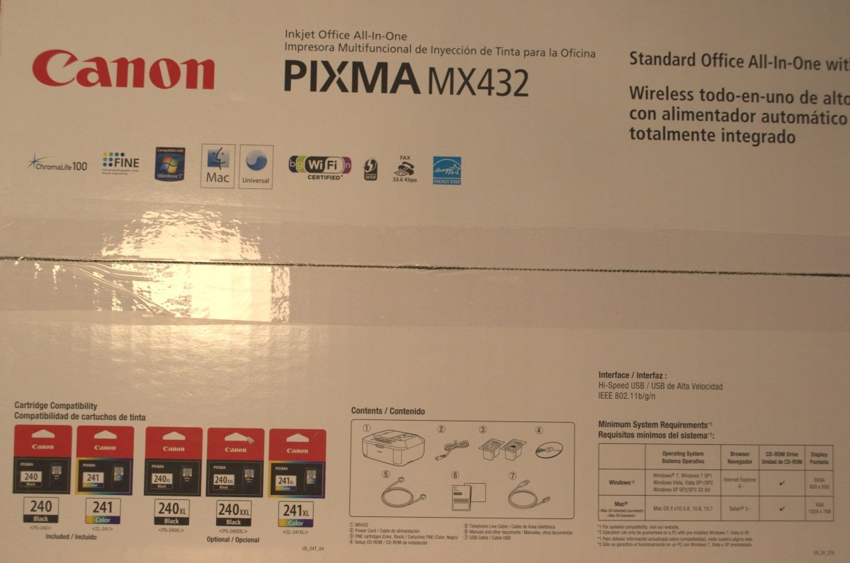 Canon Office Products PIXMA MX432 Wireless Color Photo Printer with Scanner, Copier & Fax