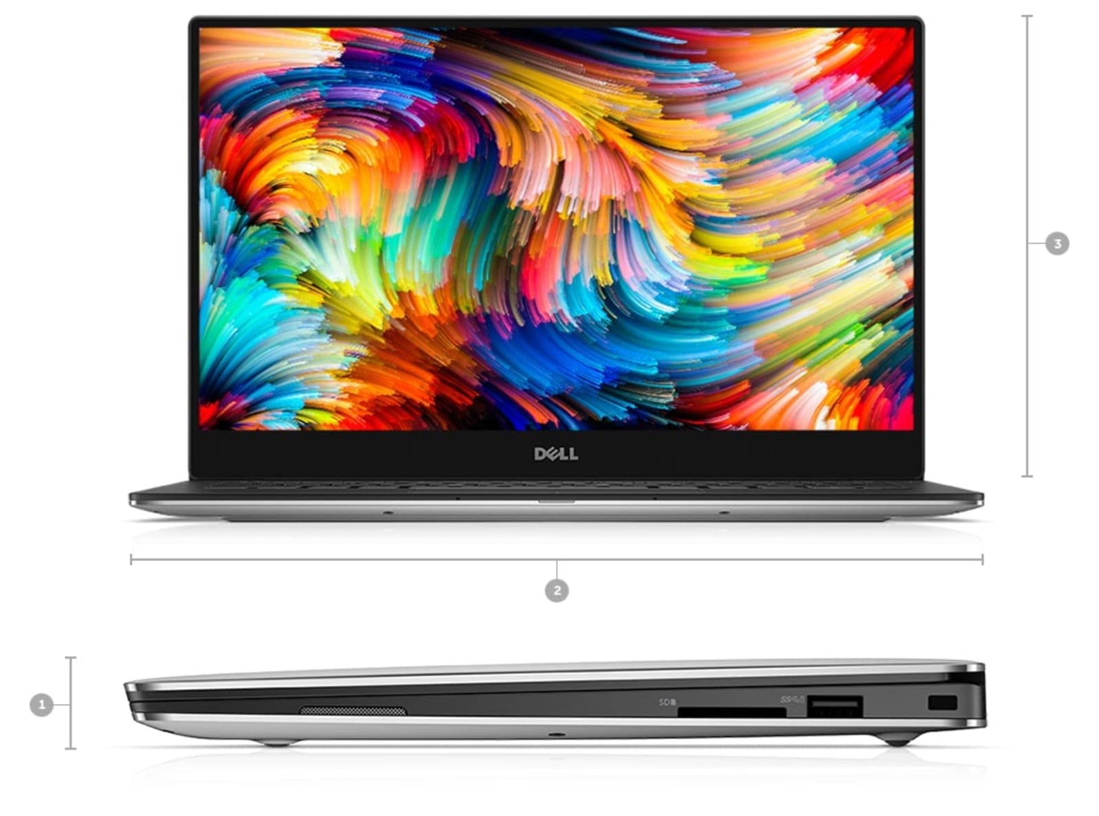 Dell XPS 13 9360 13.3" Full HD Anti-Glare InfinityEdge Touchscreen Laptop Intel 7th Gen Kaby Lake i5 7200U 8GB RAM 128GB SSD