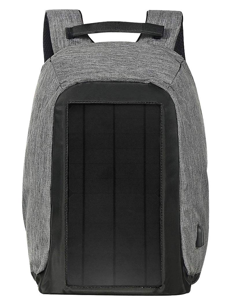 Jauch Solar Backpack London 40 Anti Theft | 10W Integrated Solar Panel with 5V USB Charging Port | 40 Litres | Water Resistant, Durable | Charges smartphones, tablets, GPS and other USB devices