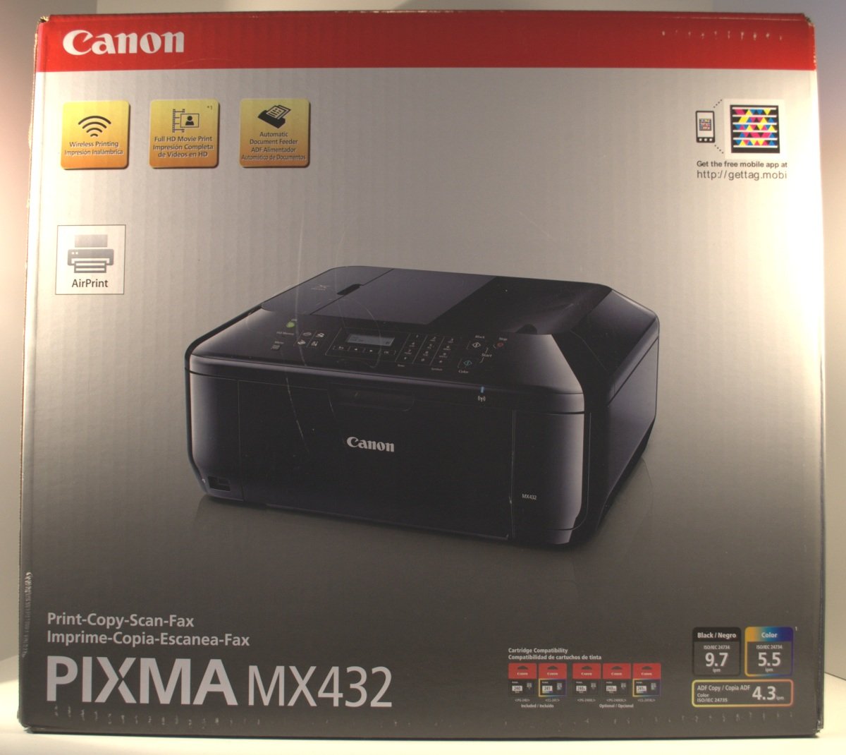 Canon Office Products PIXMA MX432 Wireless Color Photo Printer with Scanner, Copier & Fax