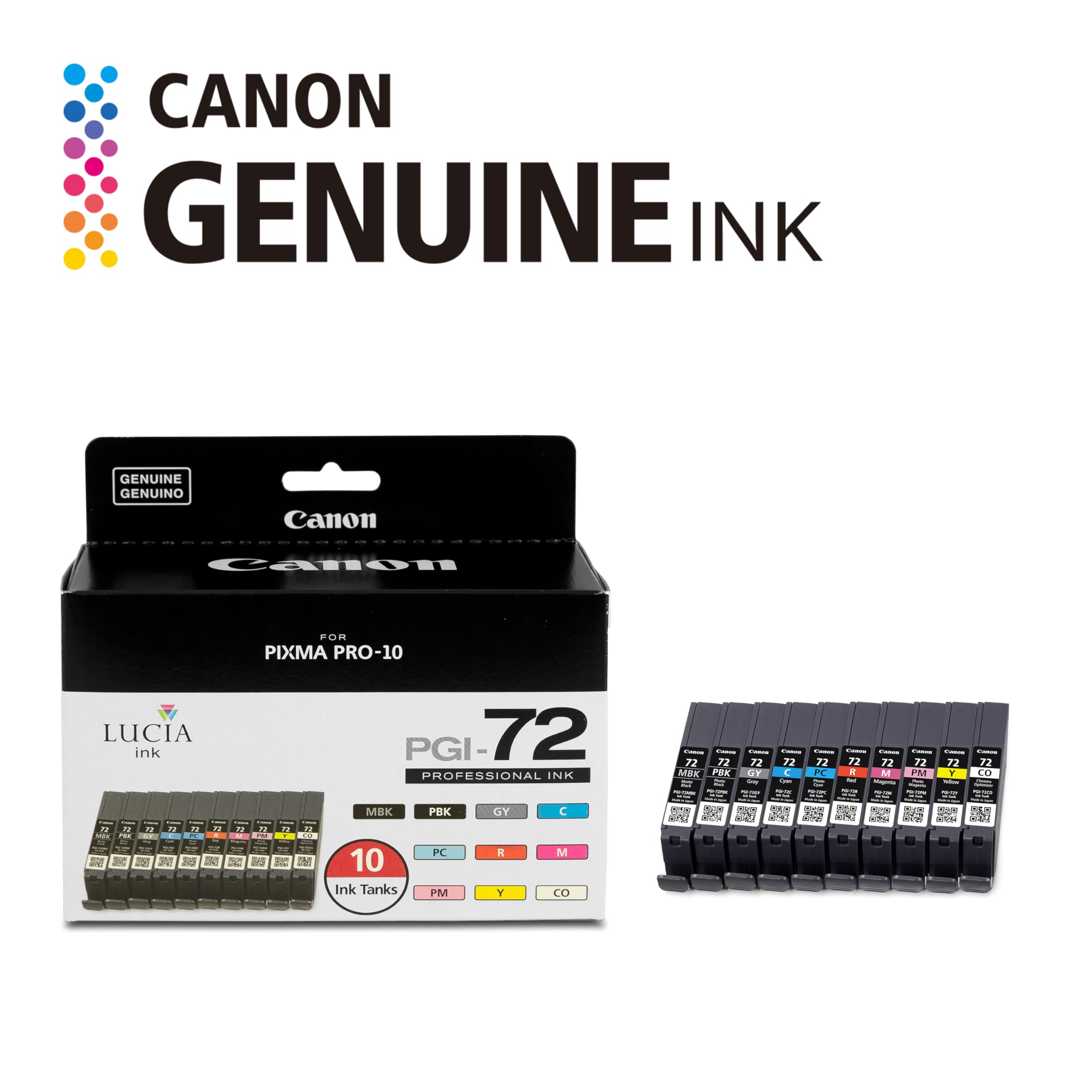 Canon PGI-72 Ten-Pack of Ink Tanks