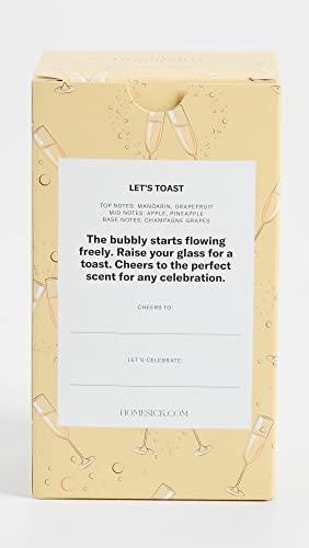 Homesick Women's Let's Toast Candle, Let's Toast, 13.75 oz