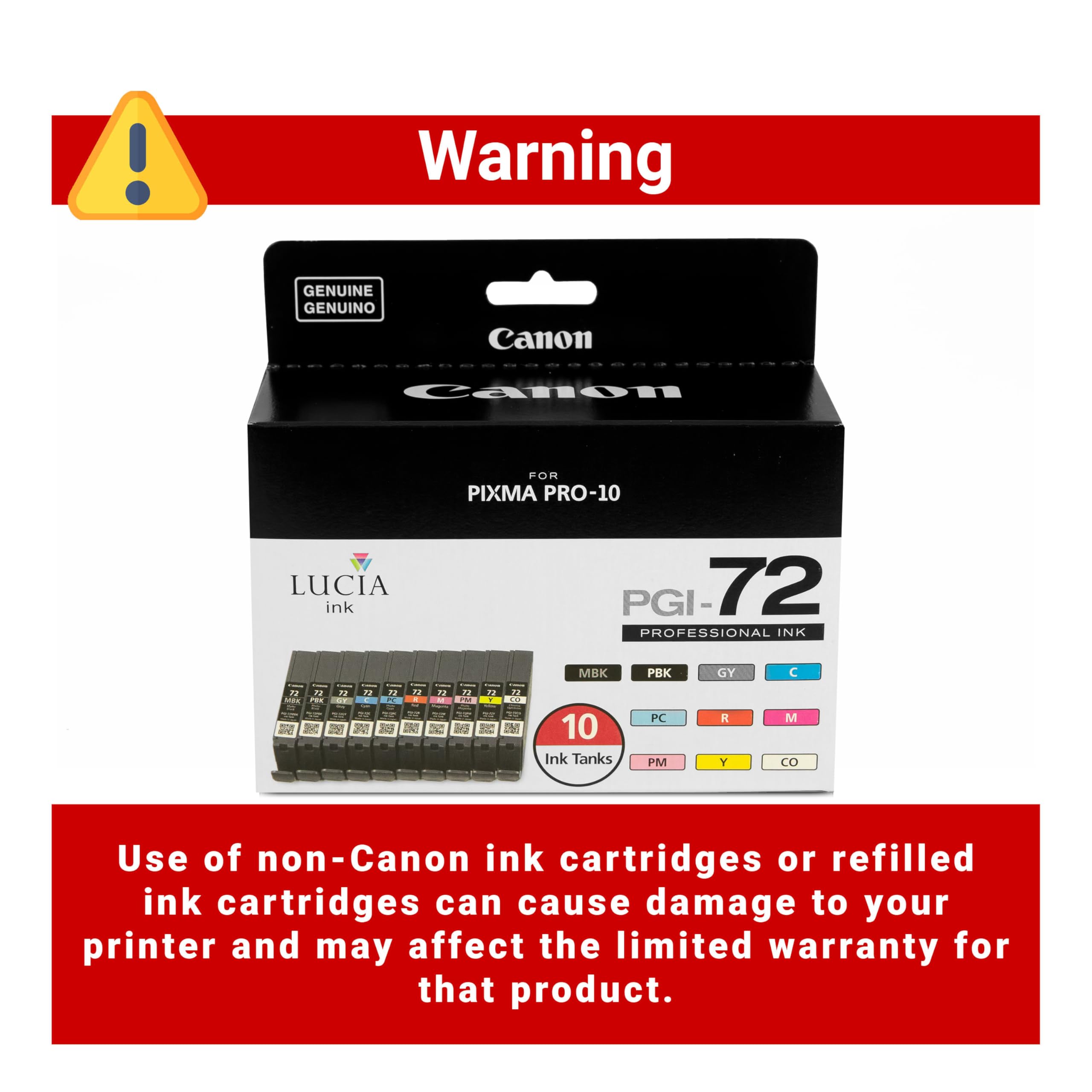 Canon PGI-72 Ten-Pack of Ink Tanks