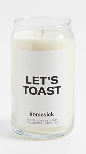 Homesick Women's Let's Toast Candle, Let's Toast, 13.75 oz