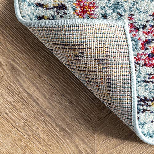 nuLOOM Veronica Vintage Distressed Runner Rug, 2' 6" x 10', Aqua