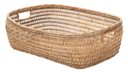 Kouboo Cambria Open Weave Basket, Honey-Brown