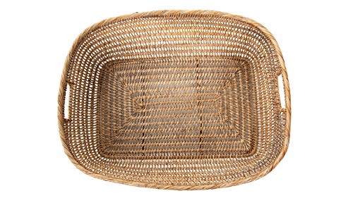 Kouboo Cambria Open Weave Basket, Honey-Brown