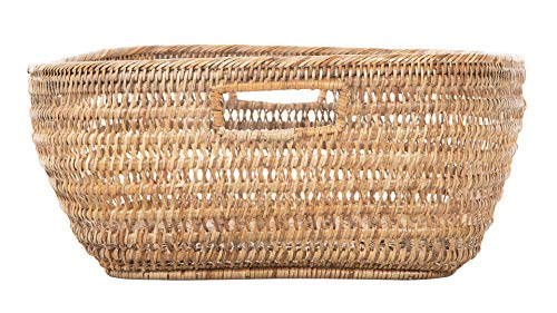 Kouboo Cambria Open Weave Basket, Honey-Brown