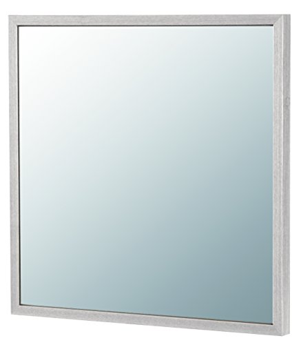 塩川光明堂 Shiokawa Komeido Wall Mirror, Made in Japan, Fill Square, WH, White, W 17.7 x D 1.2 x H 17.7 inches (450 x 30 x 450 mm), Mirror Size (W x H 430 mm)