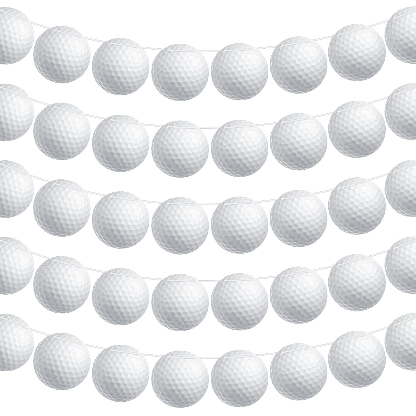 5 Pieces Golf Party Decorations Golf Party Supplies Golf Party Banners Golf Bunting Hanging Banners Golf Paper Garlands for Sports Theme Birthday (Golf Style)