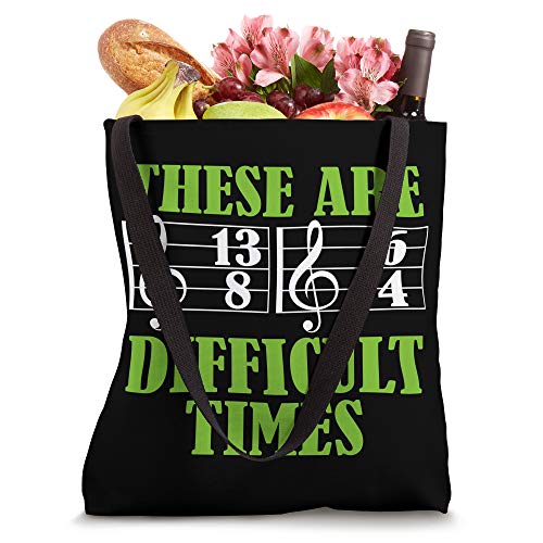 These Are Difficult Times - Funny Piano Violin Guitar Music Tote Bag