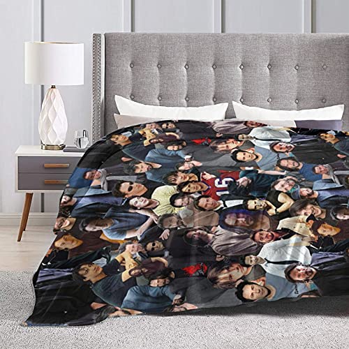 Gadimen Keanu Reeves Throw Blanket, Super Soft Lightweight Flannel Fleece Blankets for Bed Couch Sofa, All Season Warm Cozy Fuzzy Plush Microfiber Blanket for Hot Sleepers 50x40 inches