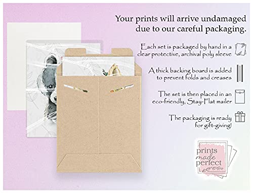 Woodland Animals Wall Art Prints - Nursery Decor - Set of 6-8x10 - Unframed - Watercolor