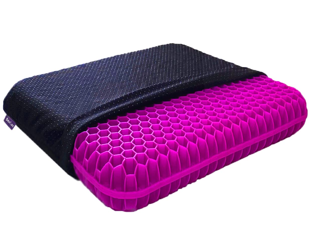Sbriun Extra Thick Gel Seat Cushion Pillow - Enhanced Double Office Chair Car Egg Seat Cushion Pillow for Back, Coccyx & Tailbone Pain Relief Pad - Pressure Reducing Honeycomb Designed for Comfort