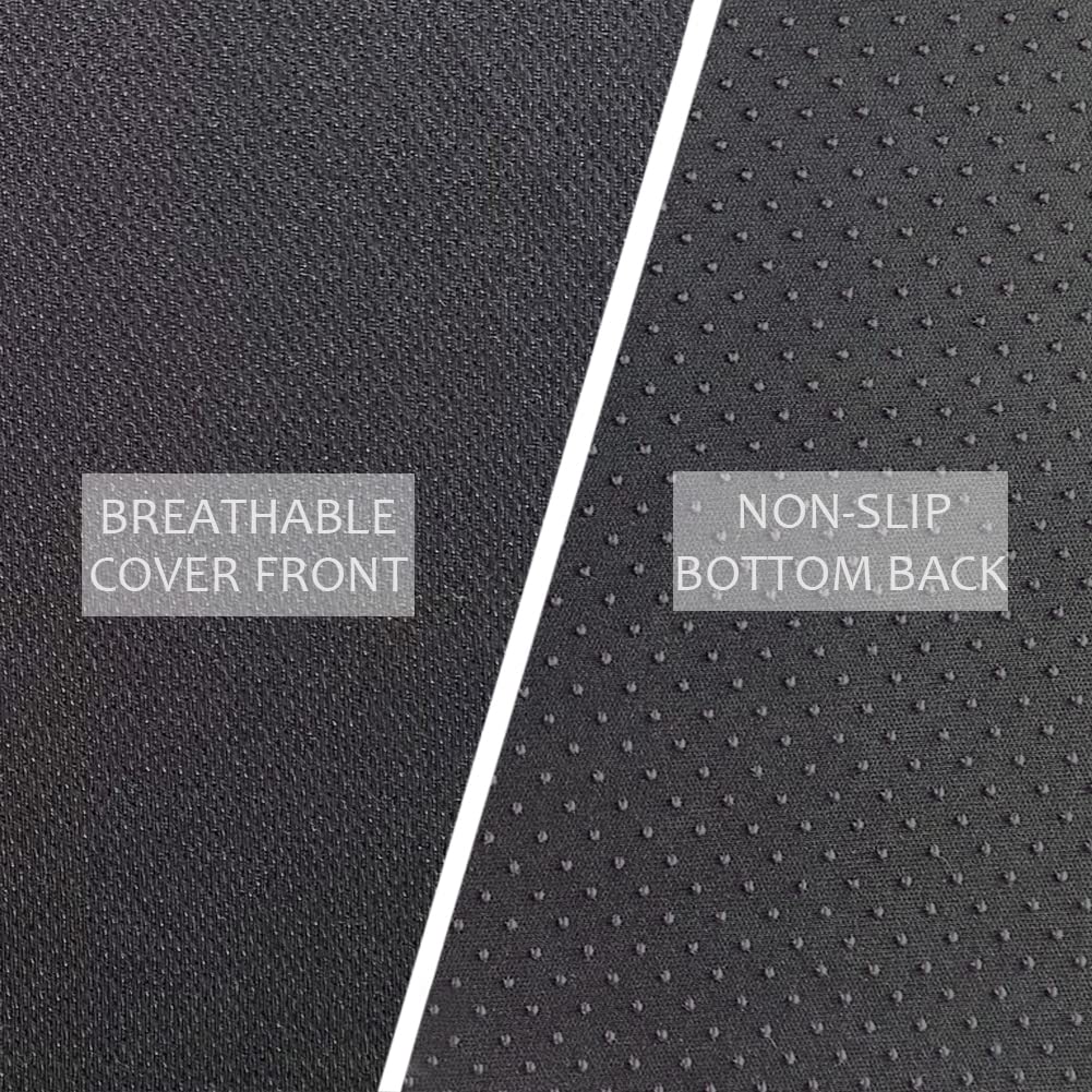 Sbriun Extra Thick Gel Seat Cushion Pillow - Enhanced Double Office Chair Car Egg Seat Cushion Pillow for Back, Coccyx & Tailbone Pain Relief Pad - Pressure Reducing Honeycomb Designed for Comfort