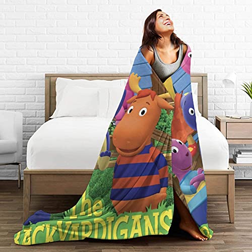 Qualet The Backyardi-Gans Ultra-Soft Micro Fleece Blanket Home Decor Throw Lightweight for Couch Bed Sofa 50"X40"
