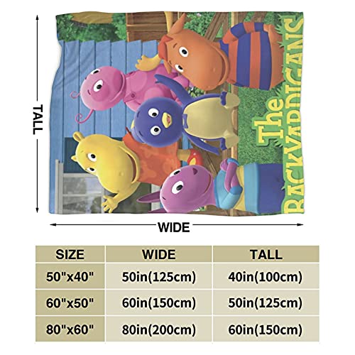 Qualet The Backyardi-Gans Ultra-Soft Micro Fleece Blanket Home Decor Throw Lightweight for Couch Bed Sofa 50"X40"