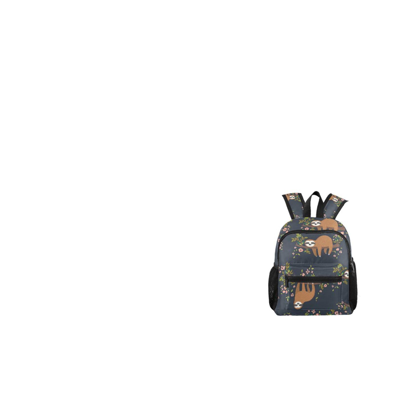 OREZI Cute Sloth On Branch Kids Backpack,Toddler Schoolbag Preschool Bag Travel Bacpack for Little Boy Girl