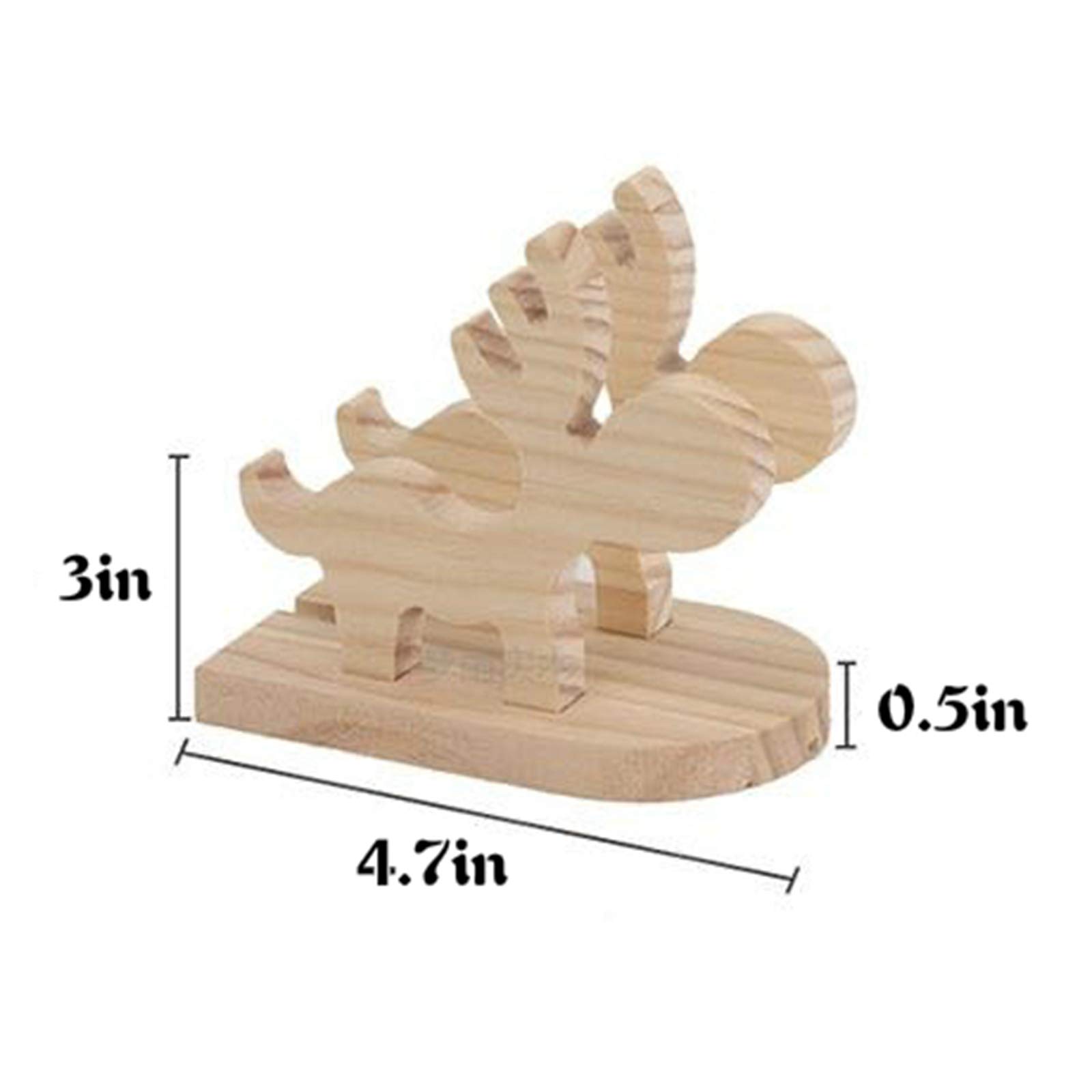 Laptop Stand Wood, Small elk Solid Wood Phone Holder, Vertical Heightening Stand,11-14inch Compatible with Apple MacBook Air Mac Pro and iPad Pro, HP, DELL, Acer, Toshiba, Surface, Lenovo etc