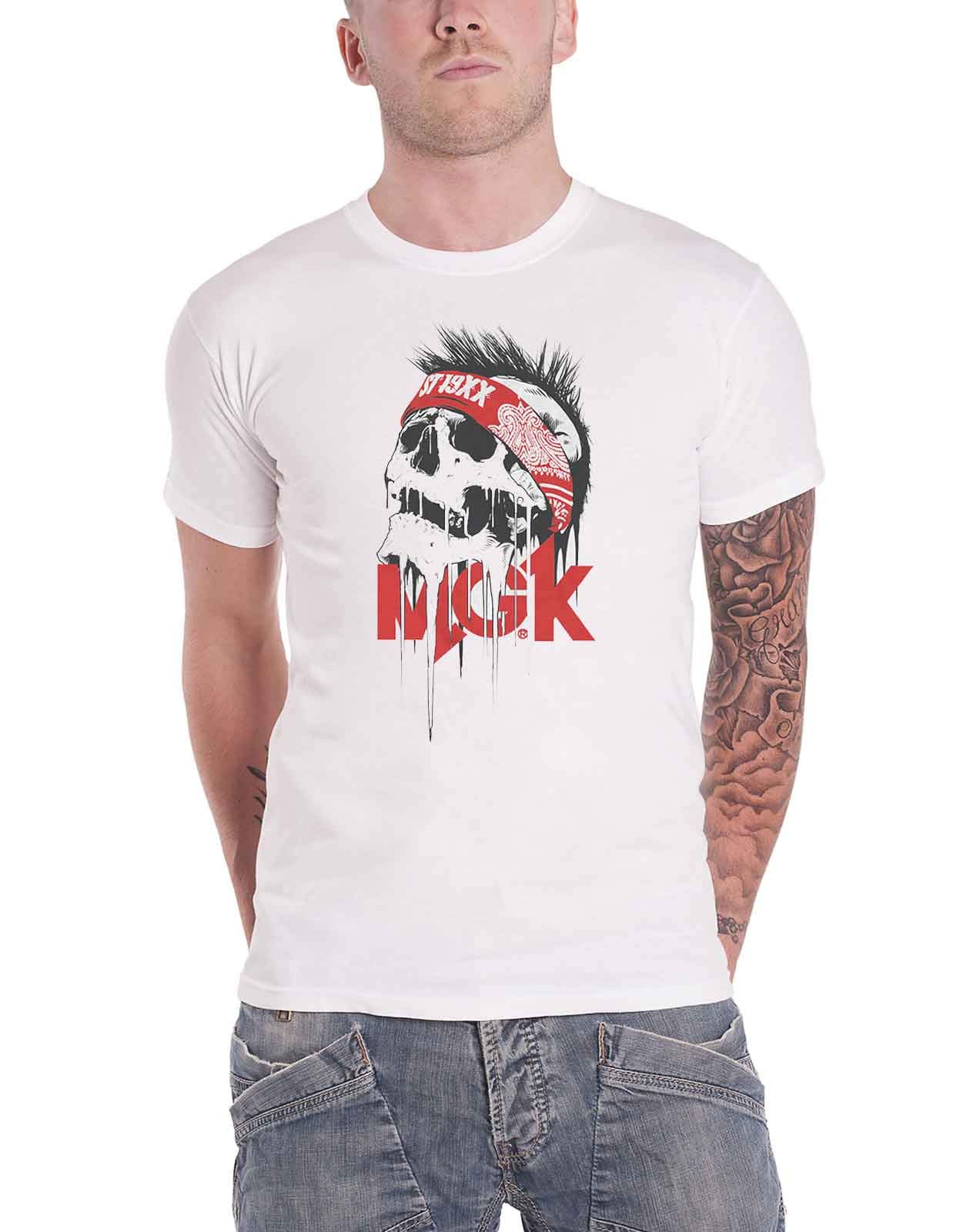 Machine Gun Kelly T Shirt Invincible Logo Official Mens White Size XL