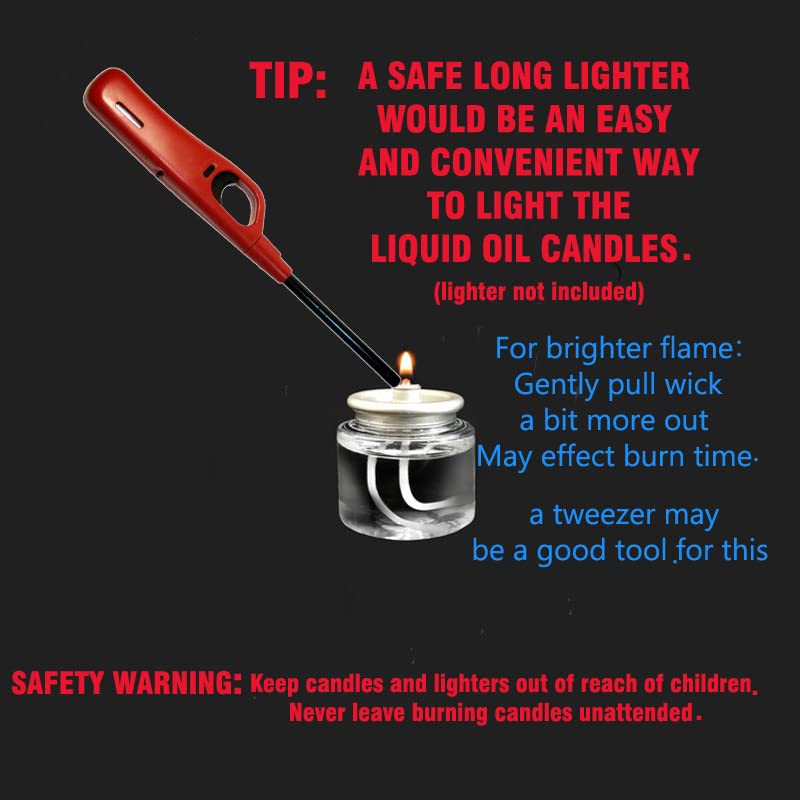 30 Liquid Oil Candle Tea Light Fuel Cells Paraffin Wax Candles 8 Hour Extended Burn Time Dripless Smokeless