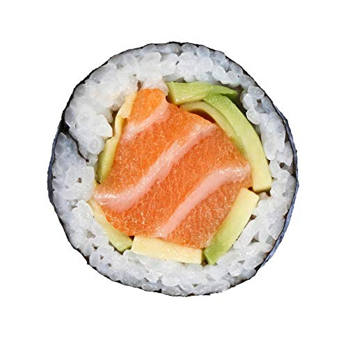 Liveinu Flannel Fleece Blanket Sushi Roll Wrap Blanket Round Throw Blanket Funny Realistic Food Round Blanket Novelty Food Throw Blanket 47 Inch Sushi Roll