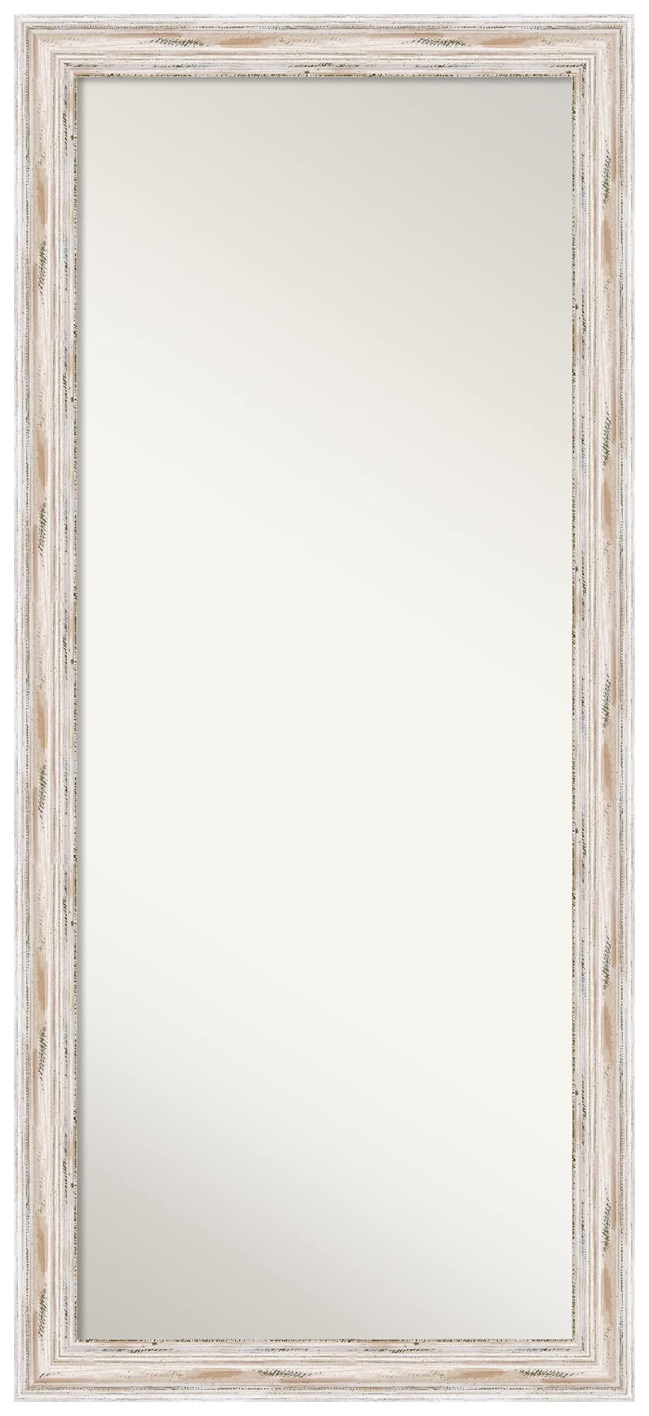 Amanti Art Full Length Mirror | Solid Wood Full Body Mirror | Alexandria White Wash Mirror Full Length | Floor Length Mirror 29.12 x 65.12"