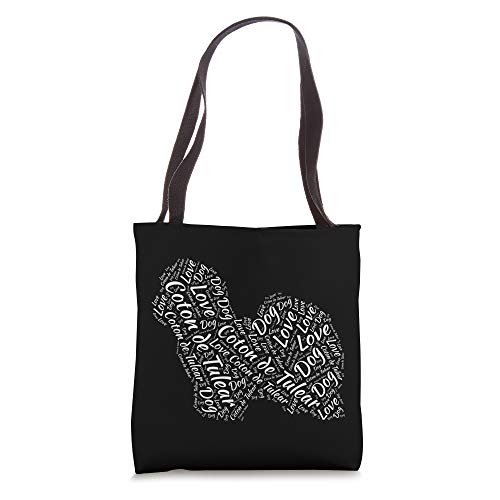 Coton De Tulear Dog Love Word Cloud Art Gift Idea Pet Owner Tote Bag
