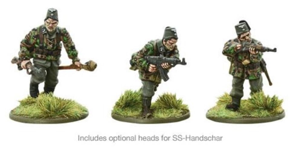 WarLord Bolt Action Waffen-SS WWII SS-Grenadier Figures 1:56 Military Table Top Wargaming Plastic Model Kit 402012101