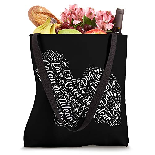 Coton De Tulear Dog Love Word Cloud Art Gift Idea Pet Owner Tote Bag