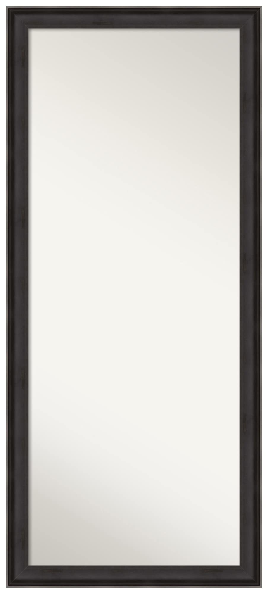 Amanti Art Black Full Length Mirror, 65x29 Allure Charcoal Tall Free Standing Body Wall Mirror Full Length for Dressing, Casual Wood Frame, Lean on Floor or Hang, Wall Decor from WI, USA